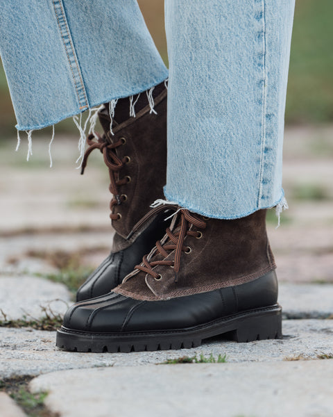 Velasca | Black and brown leather hiking boots, Made in Italy